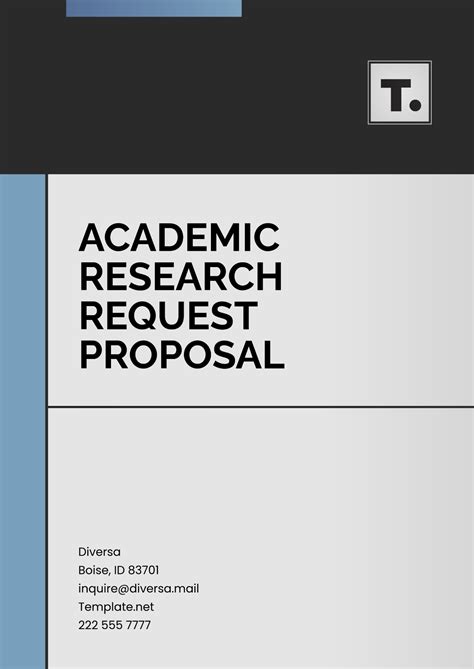 Free Academic Research Request Proposal Template To Edit Online