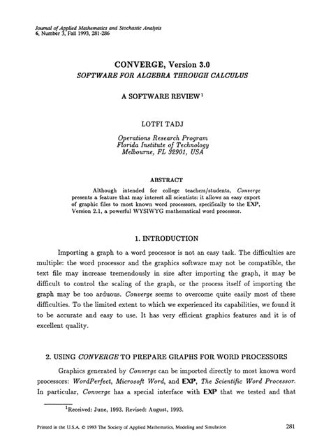 Pdf Converge Version 30 Software For Algebra Through Calculus A