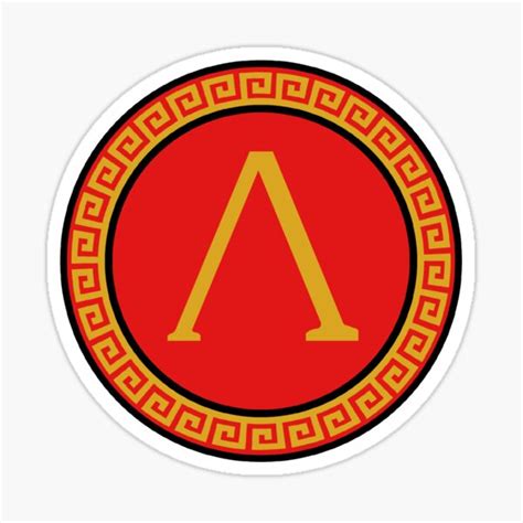 Spartan Lambda Sticker For Sale By Aegeanaesthetic Redbubble