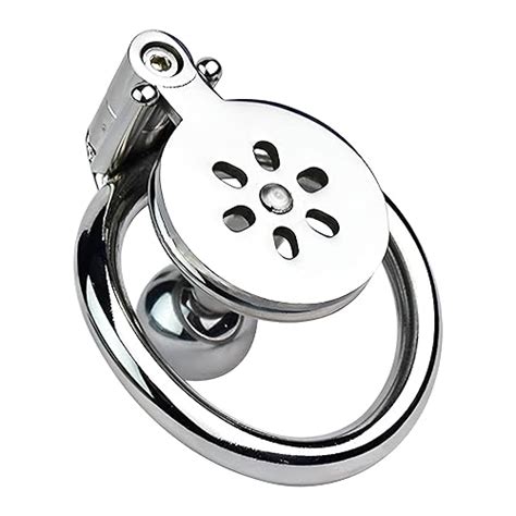 Generic Chastity Devicesflat Chastity Cage With Karabiner Stainless
