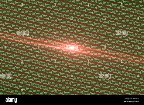 An Illustration Of Green Binary Code Background Stock Photo Alamy