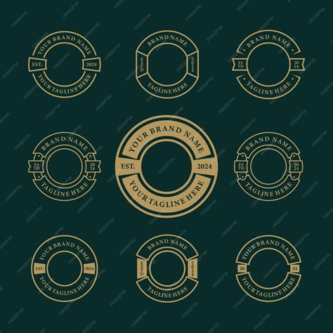 Premium Vector Logo Badge Design Template With The Text Editable For