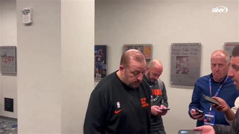 Tom Thibodeau Was Asked About Adjusting To The Way Games Are Officiated