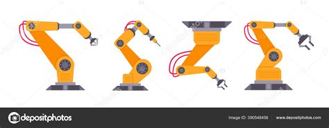Robotik kol düz stil tasarım vektör çizimi Stock Vector by MironovKonstantin 390548456