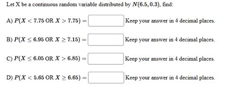 Solved Let X Be ﻿a Continuous Random Variable Distributed
