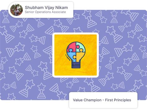 Shubham Nikam On Linkedin Valuechampionfirstprinciples