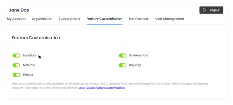 Feature Customization