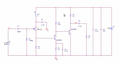 Hobby Electronics Circuits Amplifier Circuit Analysis In Orcad Capture