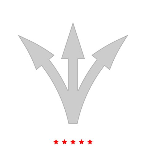 Three Way Direction Arrow It Is Icon Vector Art At Vecteezy