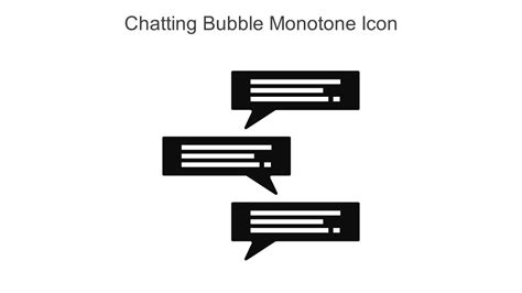 Chatting Bubble Monotone Icon In Powerpoint Pptx Png And Editable Eps Format PPT Template