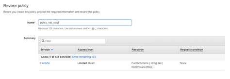 Create An Aws Lambda Function To Stop And Start An Rds Instance