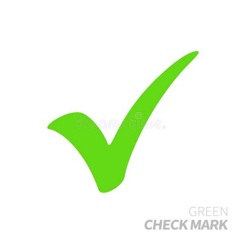 Marca De Verificaci n Verde Ilustración del Vector Ilustración de