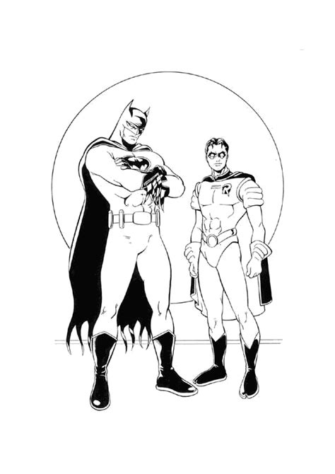 Batman And Robin Printable Coloring Pages At Getdrawings Free Download