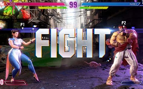 Download Epic Battle Scene In A Fighting Game Wallpaper