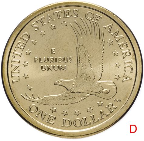 Монета США 1 доллар 2000 D стоимостью 284 руб.