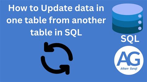 How To Update Data In One Table From Another Table Updating A Table