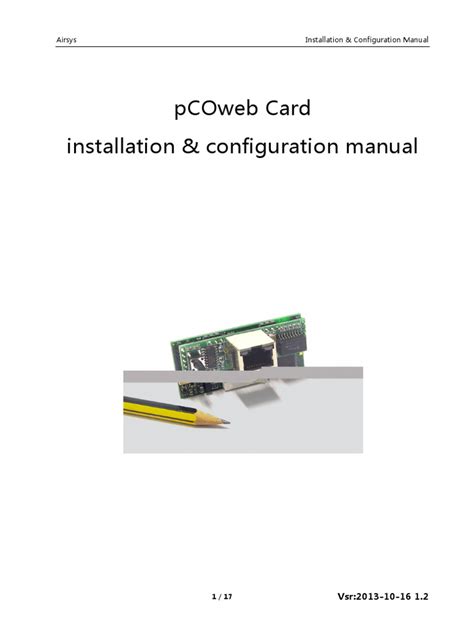 Pcoweb Card Installation 12 Pdf Booting Computer Architecture