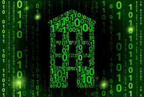 building binary code vector pattern background stock illustration