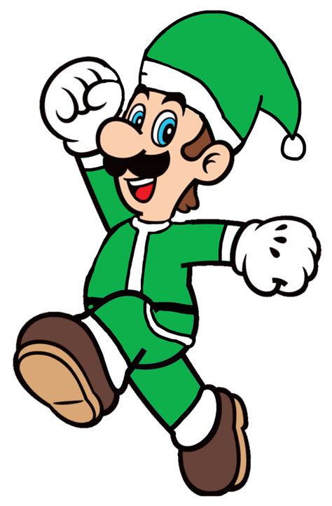 Super Mario Luigi Christmas Outfit 2d By Joshuat1306 On Deviantart