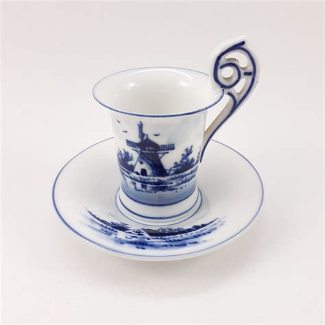 Blue White Demitasse Etsy