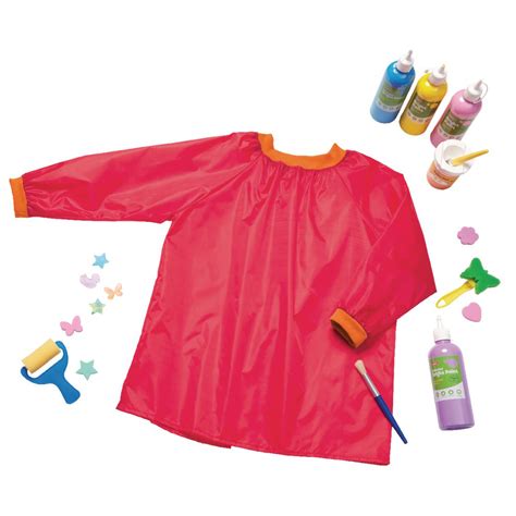 Kadink Art Smock Medium Red Officeworks