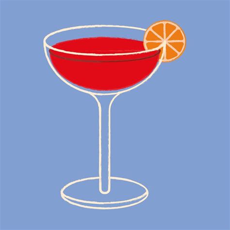 Premium Vector Cocktail Vector Flat Illustration Classic Cocktail