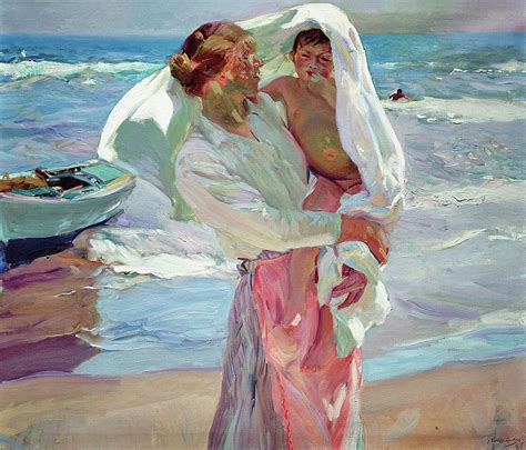 After Bathing 3 Painting By Joaquin Sorolla Fine Art America