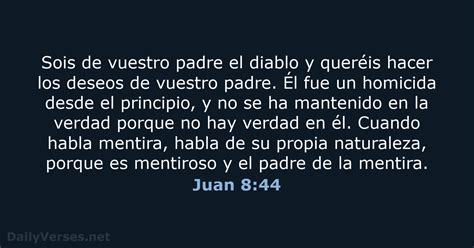 Juan 8 44 Versículo de la Biblia LBLA DailyVerses net