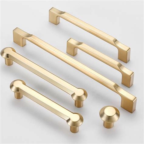 378 5 63 88 Brushed Copper Cabinet Pulls Handles Modern Cupboard