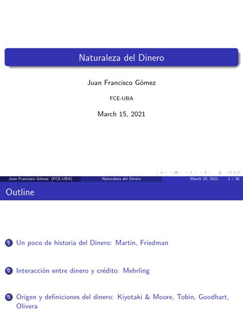 U11 Naturalezadeldineroconpausas Pdf Dinero Moneda