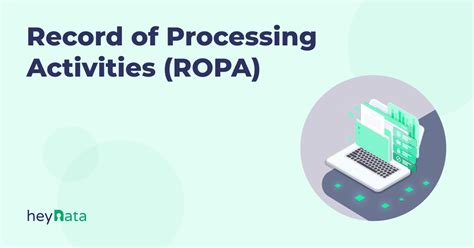 Record Of Processing Activities Ropa According To The Gdpr