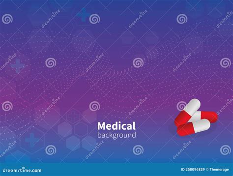 Medical Background With Medicines In Illustration And Vector Stock Vector Illustration Of