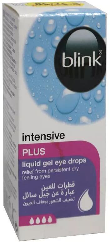 Blink Intensive Plus Liquid Gel Eye Drops 10ml Nahdi
