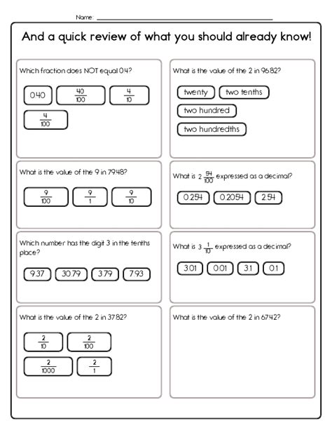 Quick Assessment Fraction Fluency Adding Subtracting And