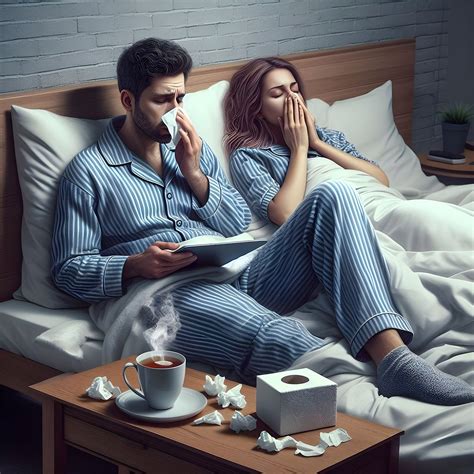 Download Ai Generated Couple Sick Royalty Free Stock Illustration Image