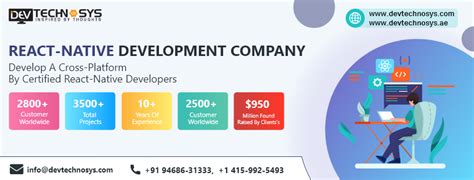 React Native Development Company Dev Technosys