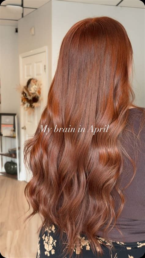 Copper Balayage On Brown Light Red Hair With Dimension Choc Brown