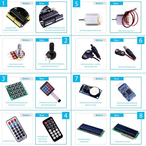 Elegoo El Kit 001 Uno R3 Project Complete Starter Kit With Tutorial For