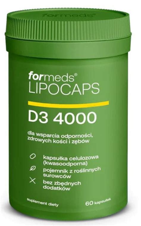 Lipocaps Liposomalna D3 4000 Iu 60 Kapsułek Formeds Skład Cena