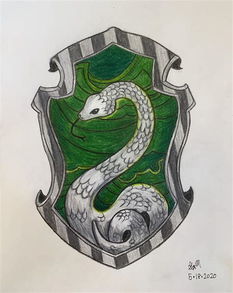 Harry Potter Slytherin Crest Perler Slytherin Crest Laptop Case