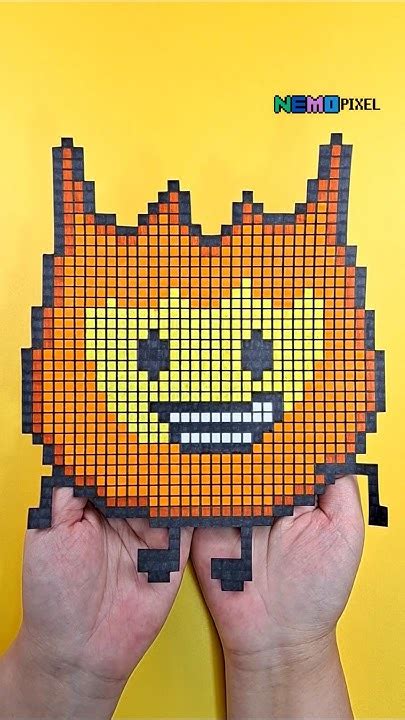 Pixel Art Bfdi Firey Drawing Pixelart Bfdi Drawing Fire Youtube