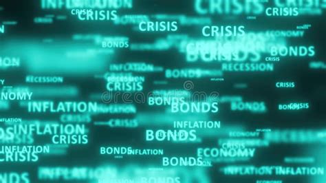 Through The Text Economy Recession Inflation Stock Illustration Illustration Of Money