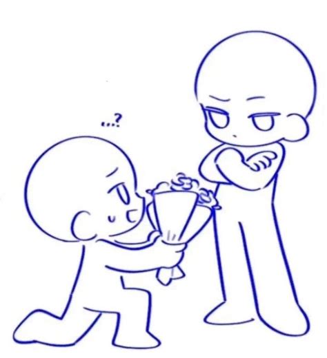 Body Base Anime Poses Reference Drawing Base Chibi Body