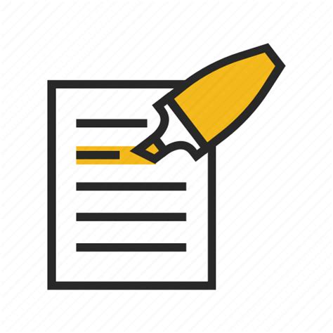 Correction Mark Paper Pen Icon