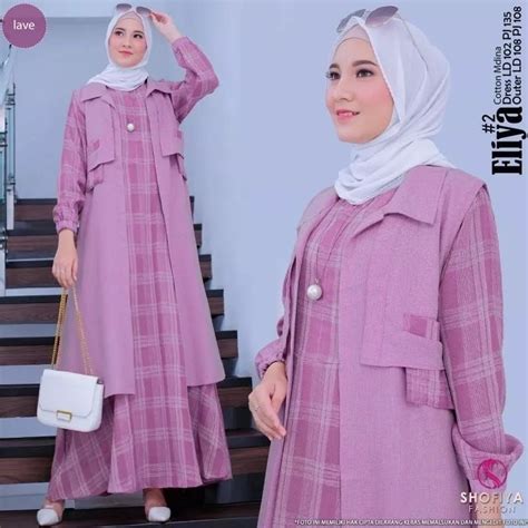 Jual Eliya 2 Set Iner Auter Bahan Katon Madina Shopee Indonesia