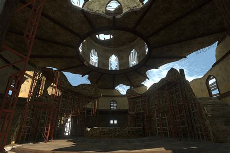 Abandoned Dome Building 3d 도시 Unity Asset Store
