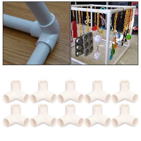 3 Plastic Pipe Fittings 3 Way Pvc Fitting Corner Furniture Grade