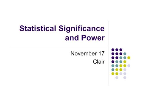 Pdf Statistical Significance And Power Dokumen Tips