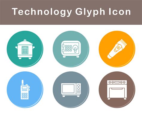Technology Vector Icon Set 21506217 Vector Art At Vecteezy