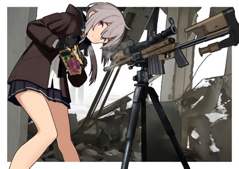 Timmyyen M200 Girls Frontline Girls Frontline Commentary Request 1girl Black Gloves